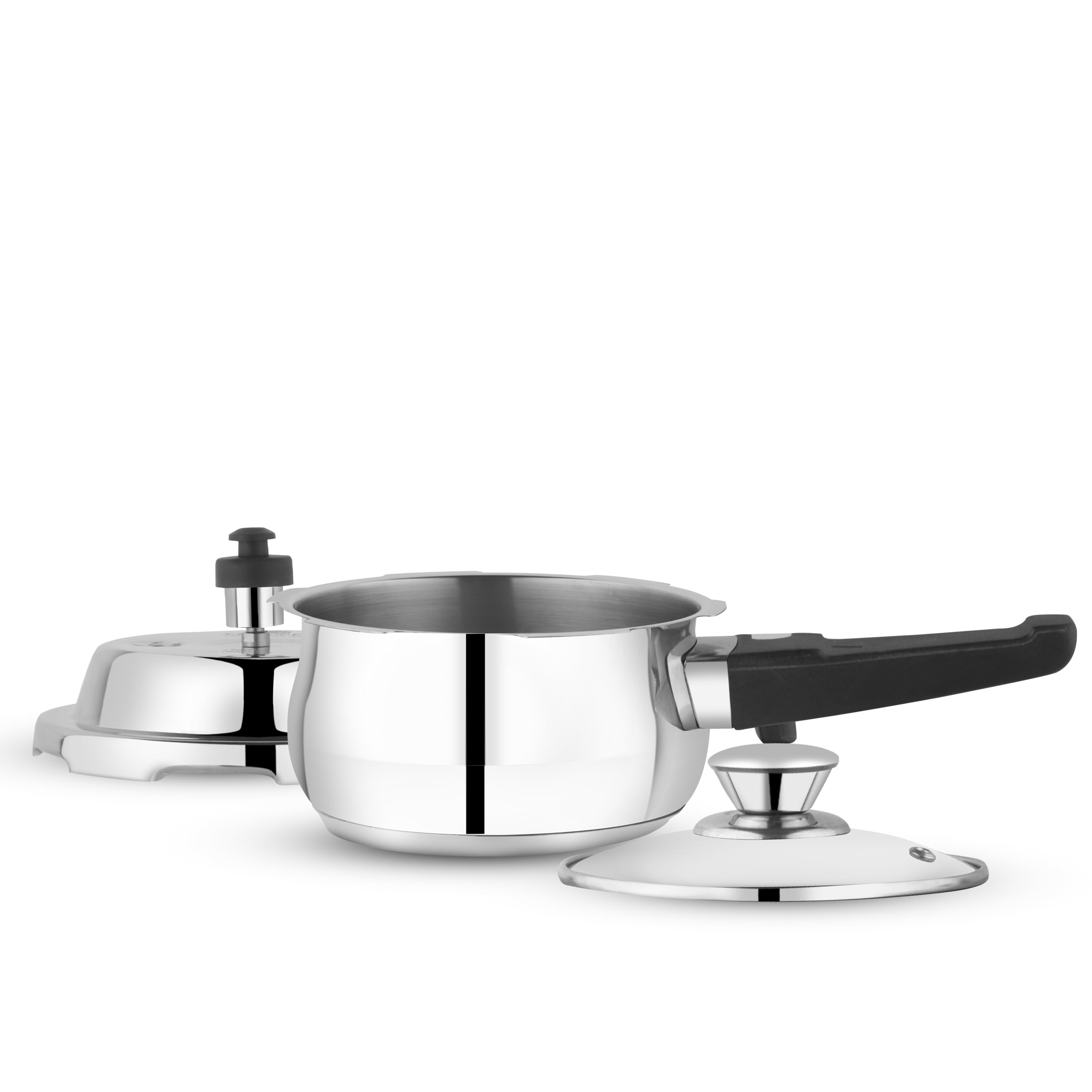 Garuda NRI Stainless Steel Pressure Cooker with free Glass Lid – Garuda ...